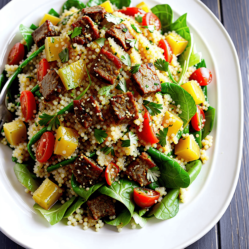 Salat mit Fleisch