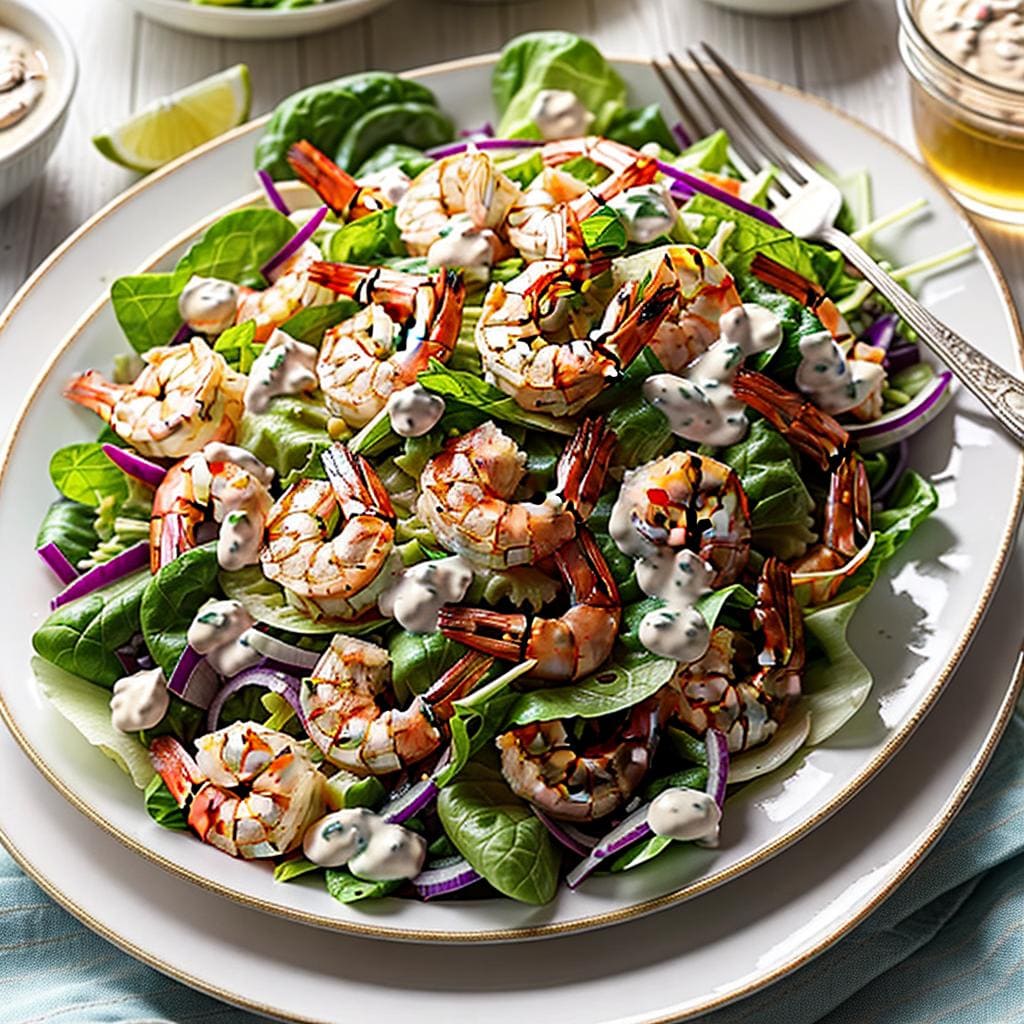 Shrimps Salat Mit Mayonnaise